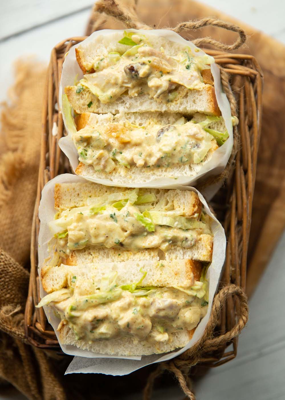 Classic Coronation Chicken Sandwich | Something About Sandwiches